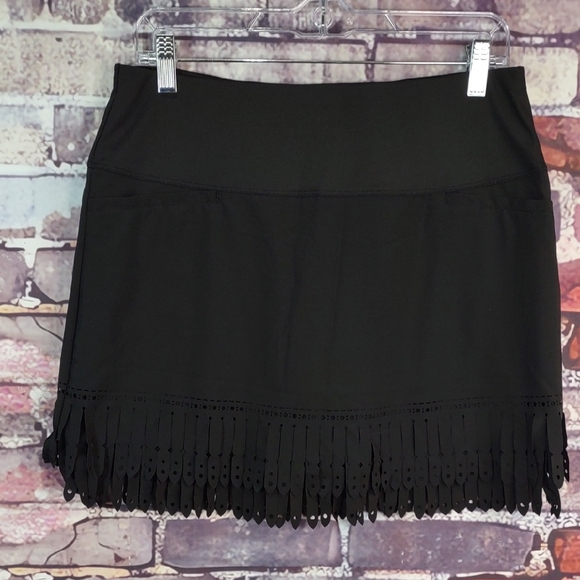 Lucky in Love | Shorts | Lucky In Love Laser Cutout Fringe Skort | Poshmark